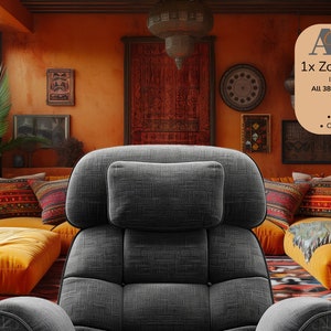 Cozy Living Room Zoom Background With Chair Google Meets Therapy Remote ...