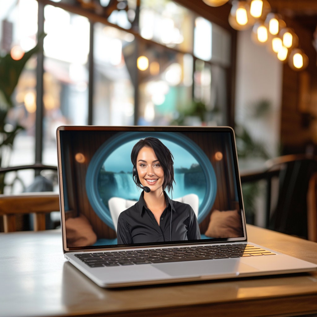 Waterfall Background Zoom Meeting Microsoft Teams Virtual Therapist ...