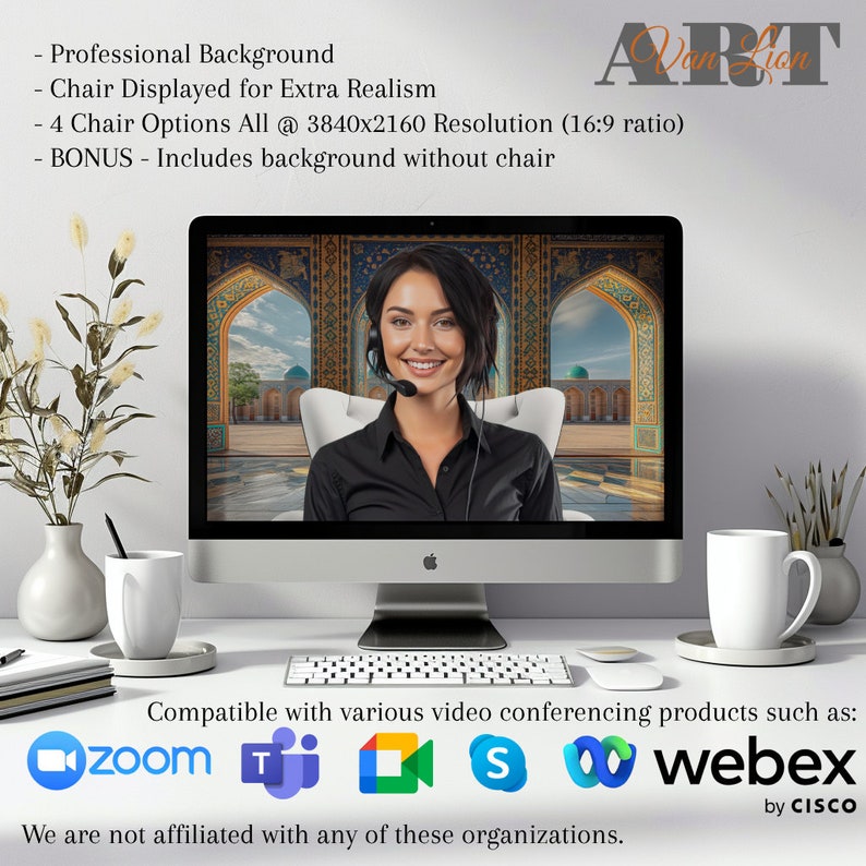 Registan Square Zoom Background Uzbekistan Art Souvenir Samarkand ...