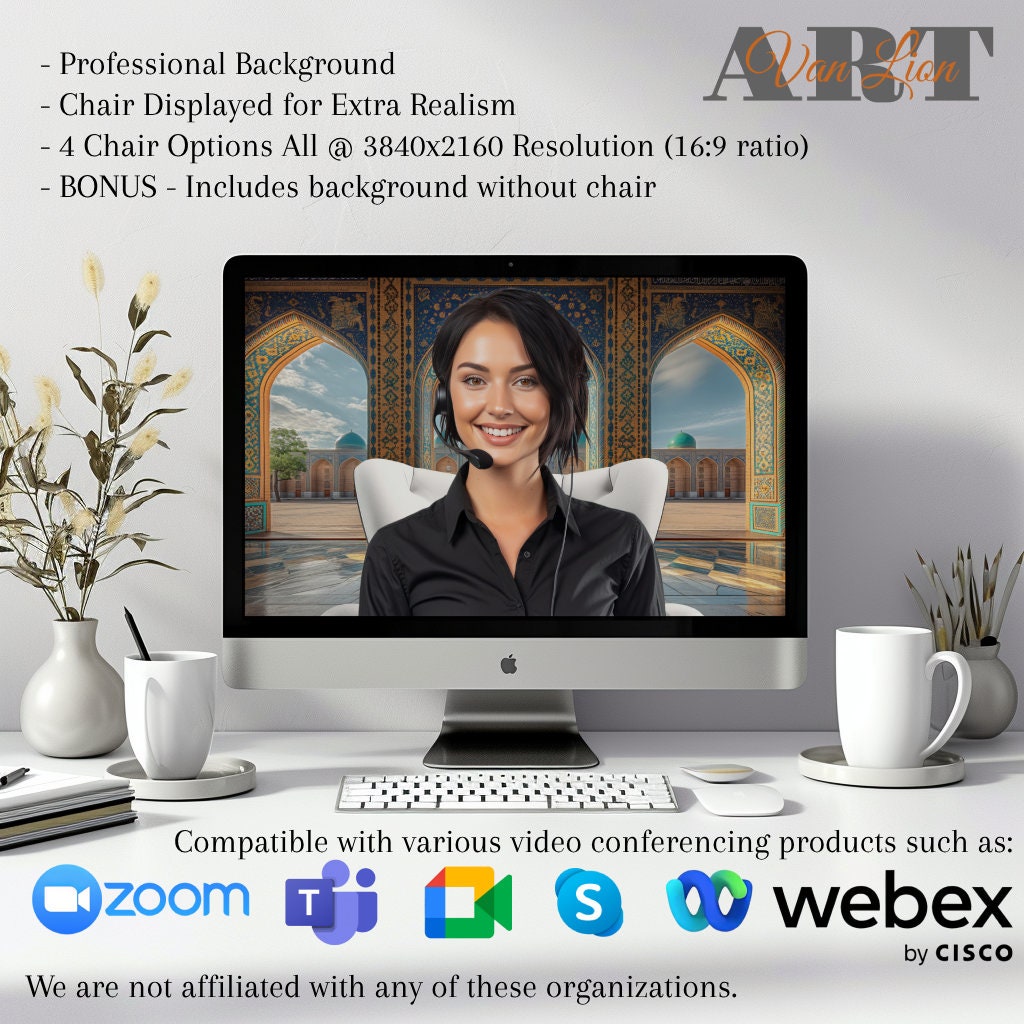 Registan Square Zoom Background Uzbekistan Art Souvenir Samarkand ...