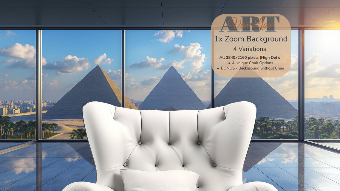 Egyptian Pyramid Zoom Background Pyramid Backdrop Egypt Zoom Background ...