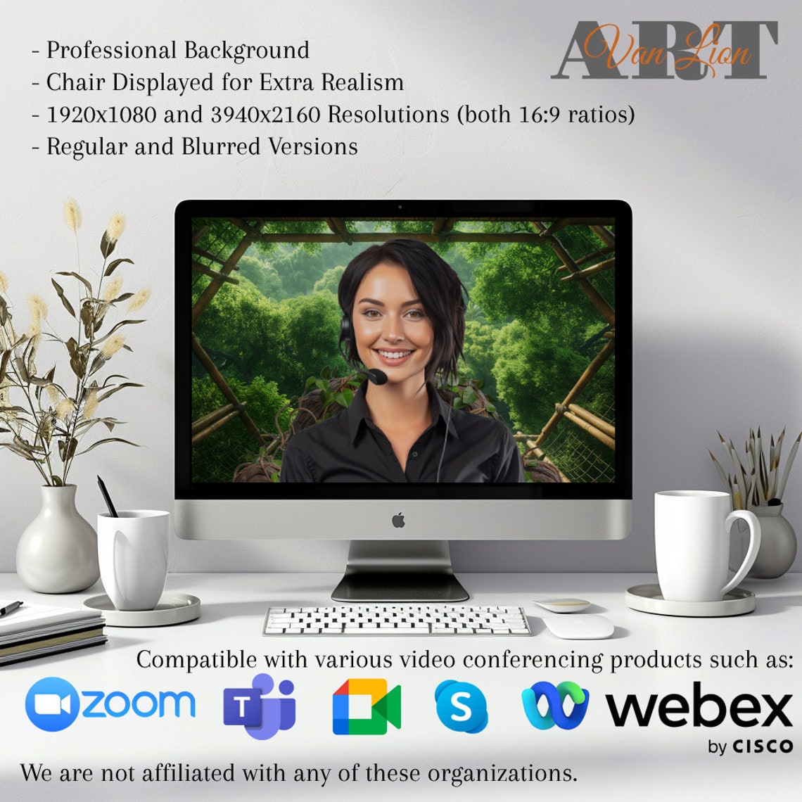 Jungle Background Zoom Meeting Microsoft Teams Funny Zoom Background ...