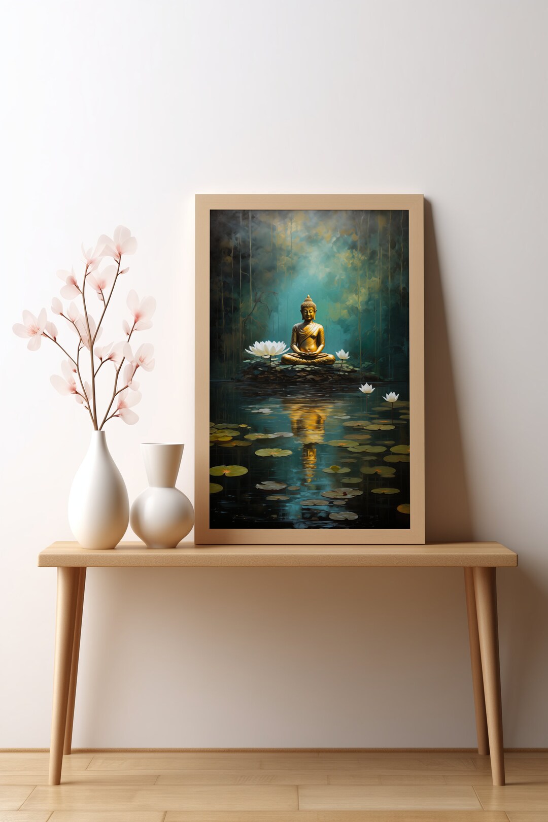 Zen Reflections Digital Download Buddha Canvas Print Wall Art Yoga ...