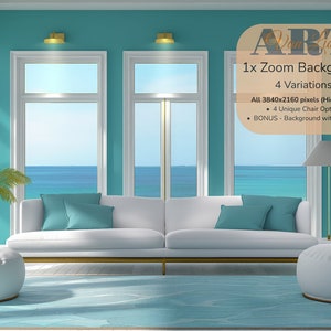 Tropical Ocean Background Zoom Meeting Microsoft Teams Virtual ...