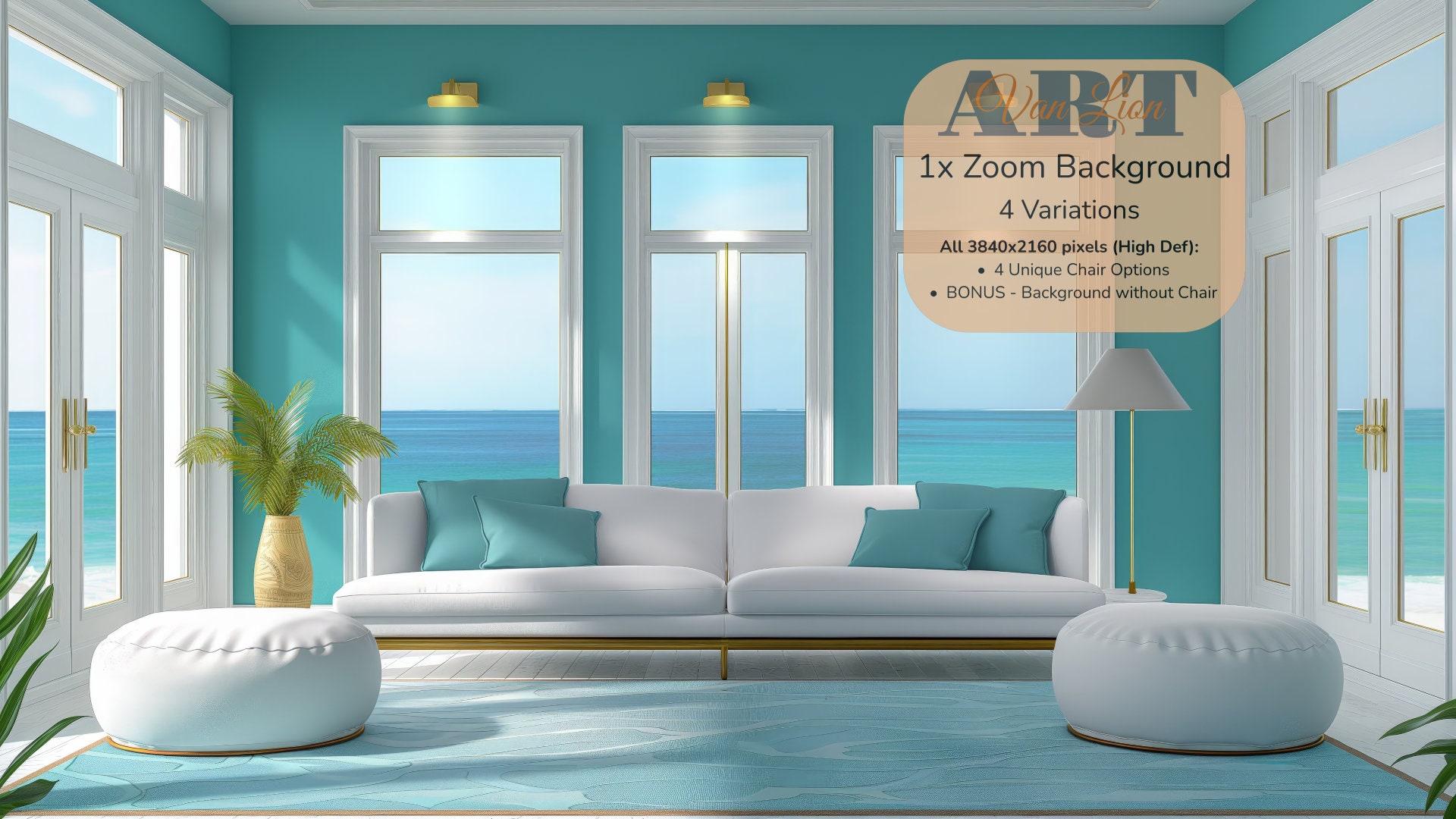 Tropical Ocean Background Zoom Meeting Microsoft Teams Virtual ...