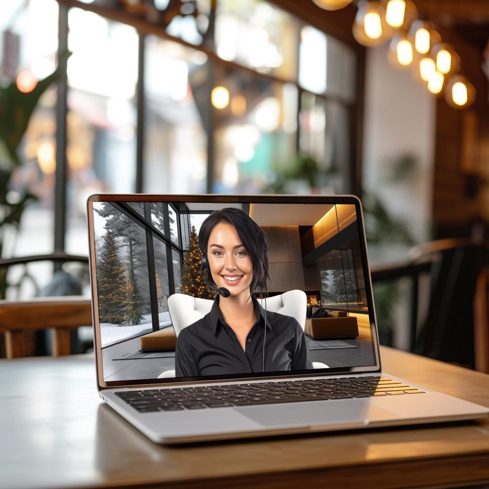 Holiday Zoom Backgrounds Winter Zoom Backgrounds Winter Scene ...