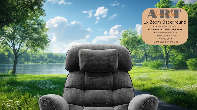 Sunny Day Zoom Background With Chair Nature Background Google Meets ...