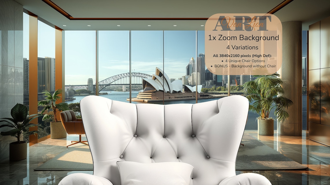 Sydney Opera House Zoom Background Australia Souvenir Sydney Skyline ...