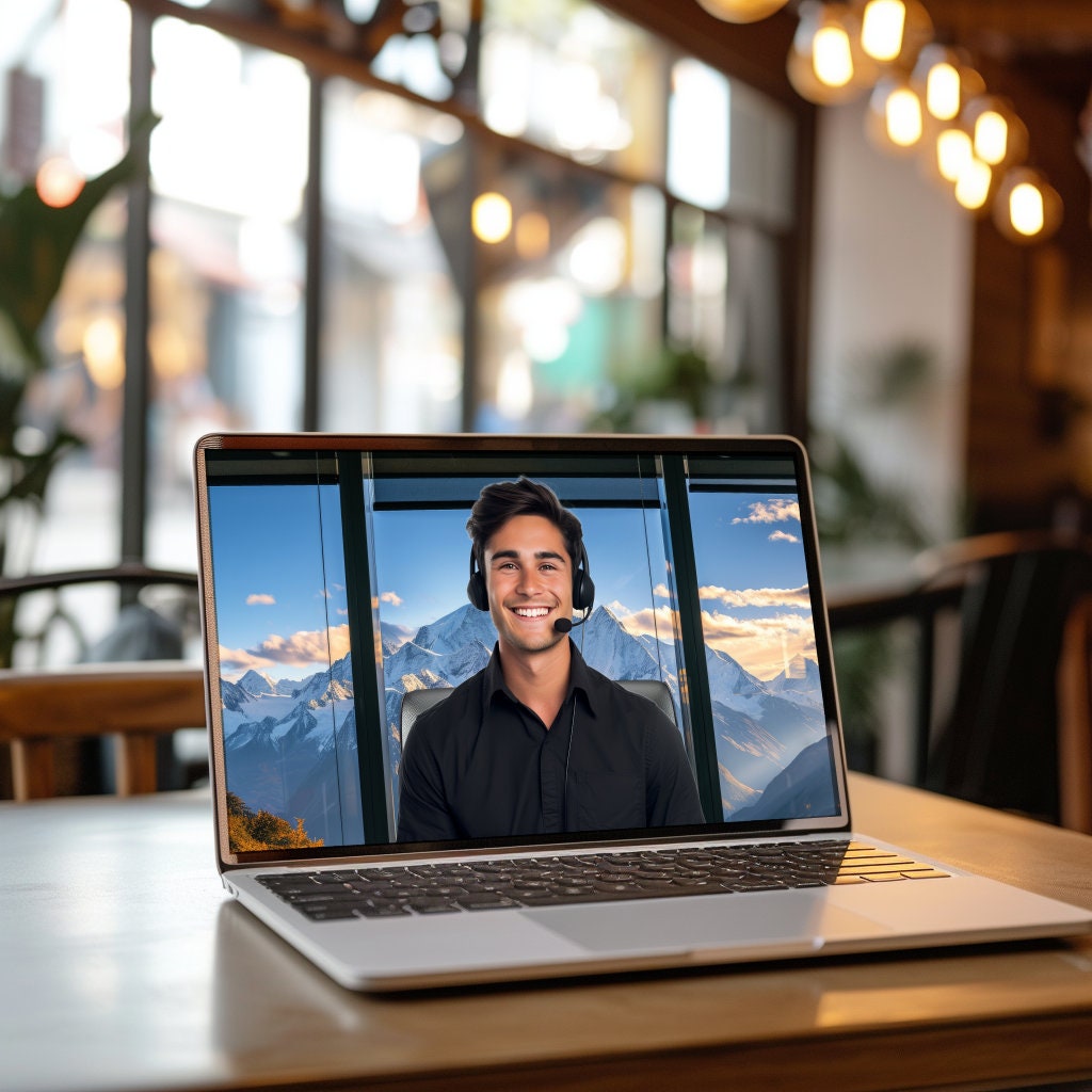 Mountain Zoom Background Cityscape Zoom Meeting Microsoft Teams Virtual ...