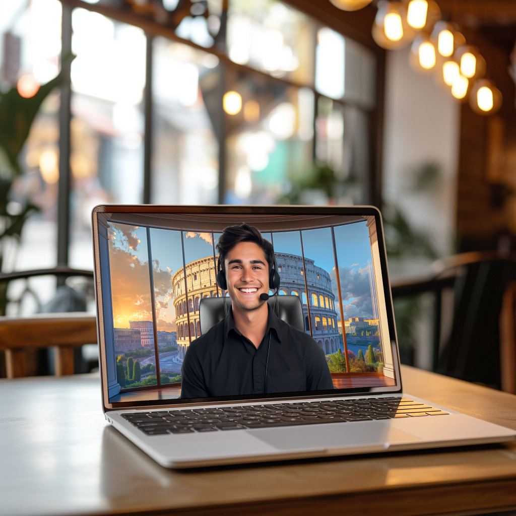 Rome Zoom Background Roman Colosseum Backdrop Italy Zoom Background ...