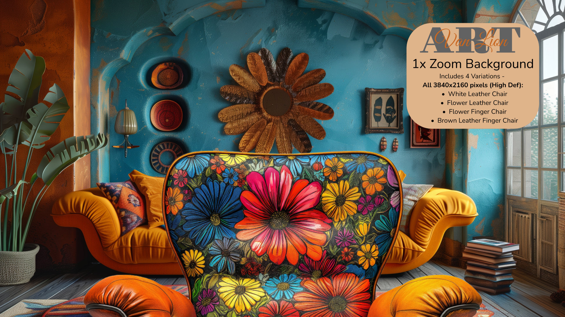 Whimsical Background Bundle Unique Zoom Backgrounds Remote Therapy ...