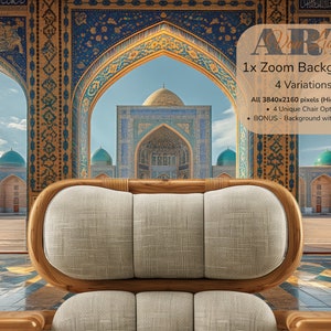 Registan Square Zoom Background Uzbekistan Art Souvenir Samarkand ...