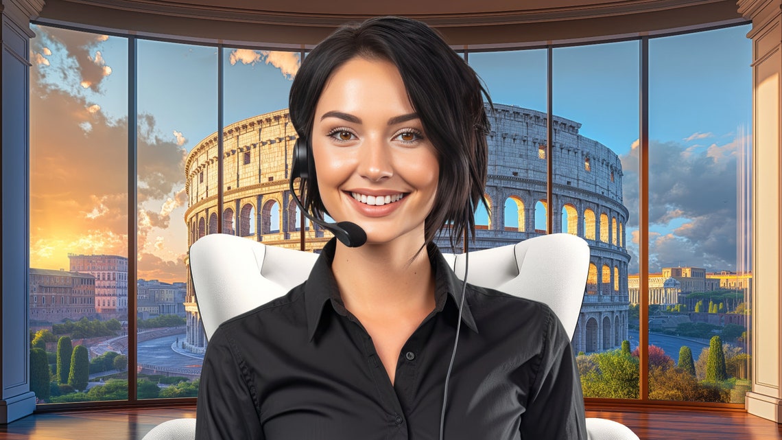 Rome Zoom Background Roman Colosseum Backdrop Italy Zoom Background ...