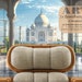 Taj Mahal Zoom Background India Souvenir Indian Style Zoom Background ...