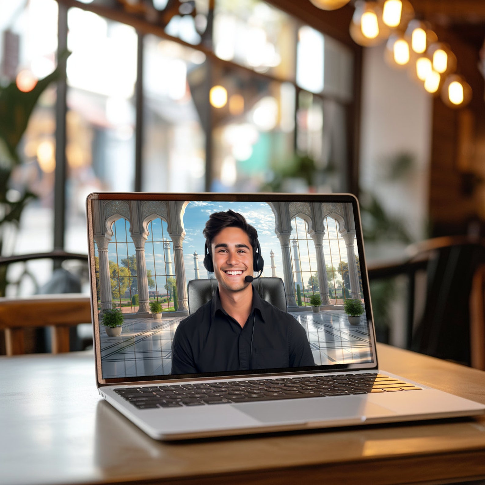 Taj Mahal Zoom Background India Souvenir Indian Style Zoom Background ...