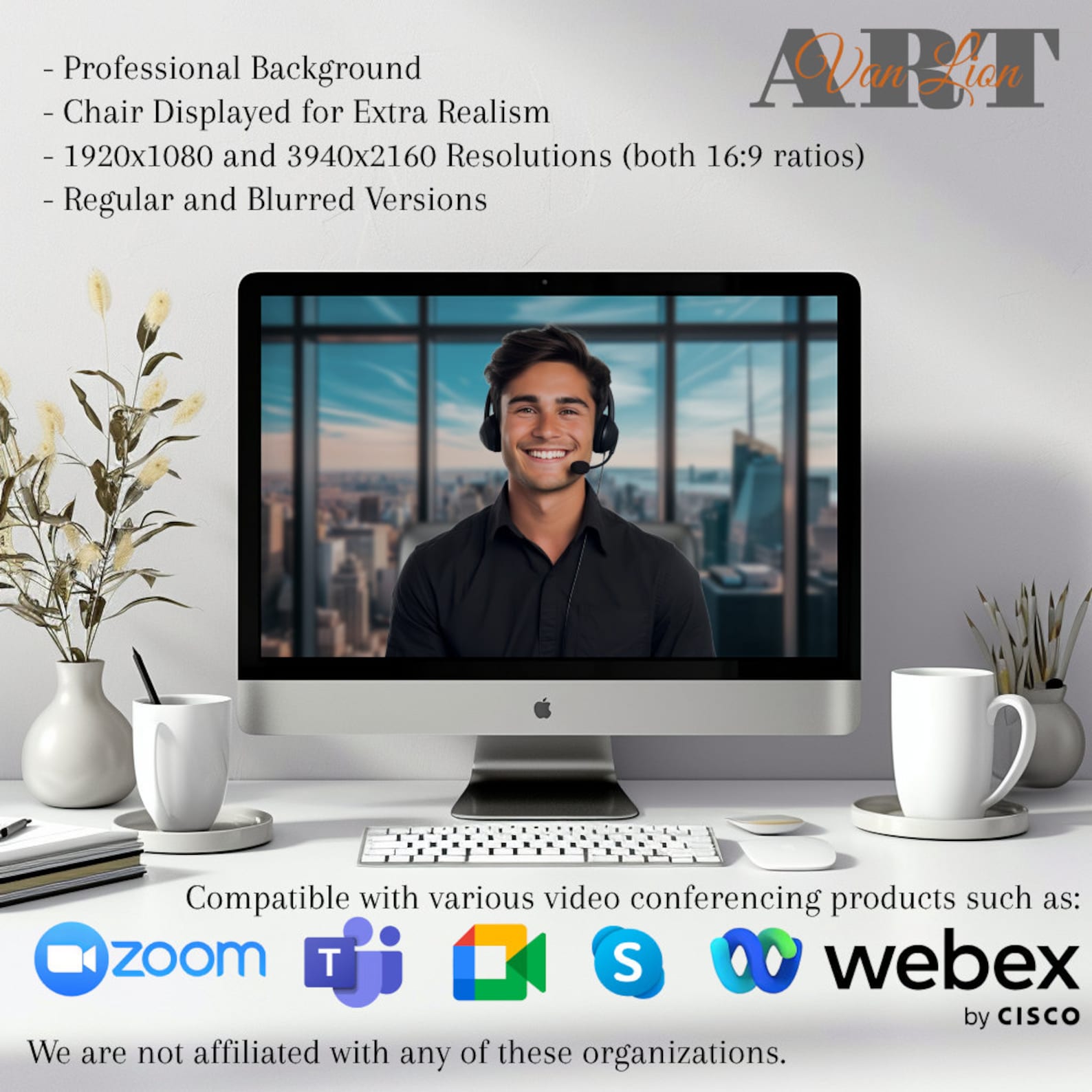 New York City Zoom Background Cityscape Zoom Meeting Microsoft Teams ...