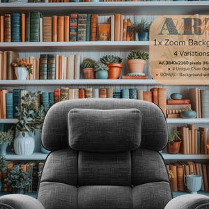 Rustic Library Zoom Background Cozy Fall Zoom Background Autumn Zoom ...