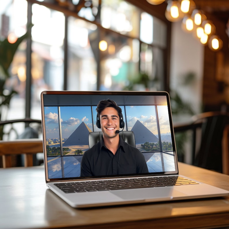 Egyptian Pyramid Zoom Background Pyramid Backdrop Egypt Zoom Background ...