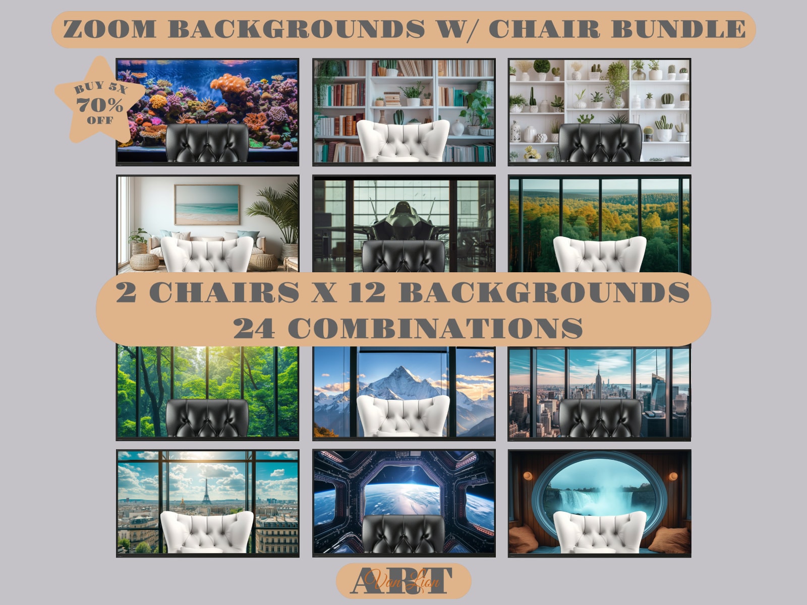 Zoom Meeting Background Bundle Microsoft Teams Virtual Therapist Zoom ...