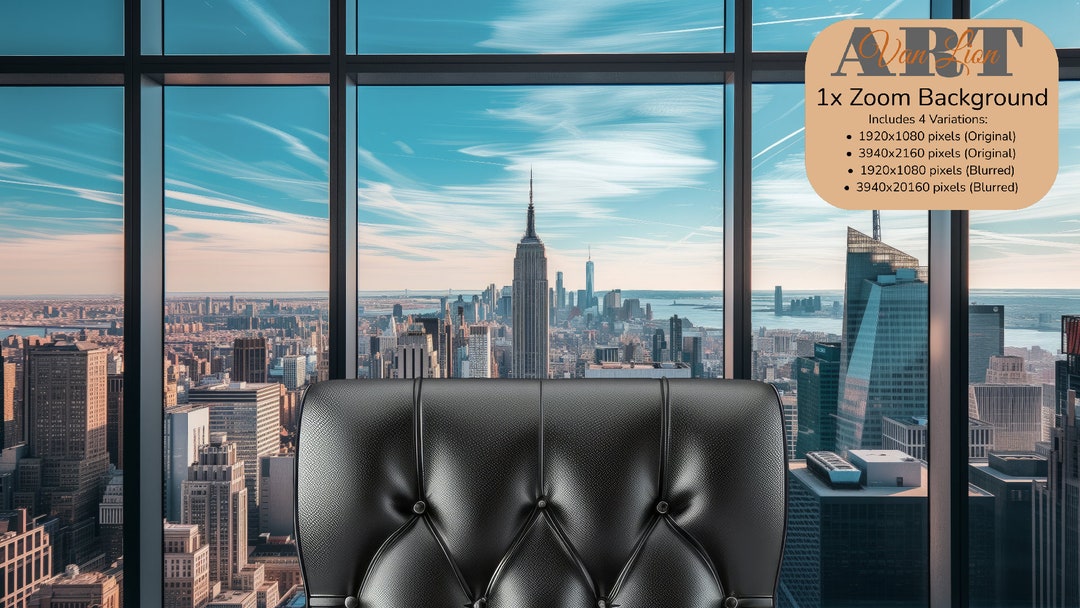 New York City Zoom Background Cityscape Zoom Meeting Microsoft Teams ...