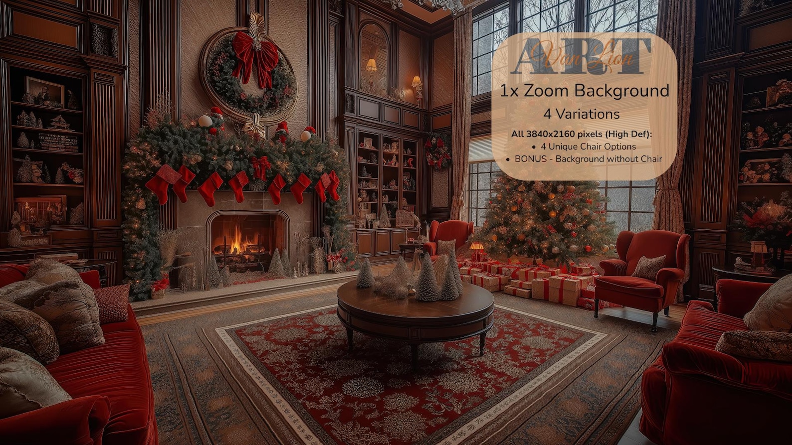 Holiday Zoom Backgrounds Winter Zoom Backgrounds Winter Scene ...