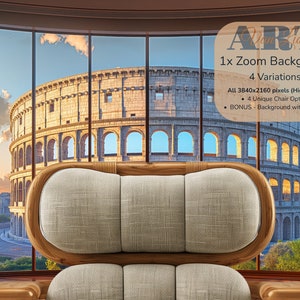 Rome Zoom Background Roman Colosseum Backdrop Italy Zoom Background ...