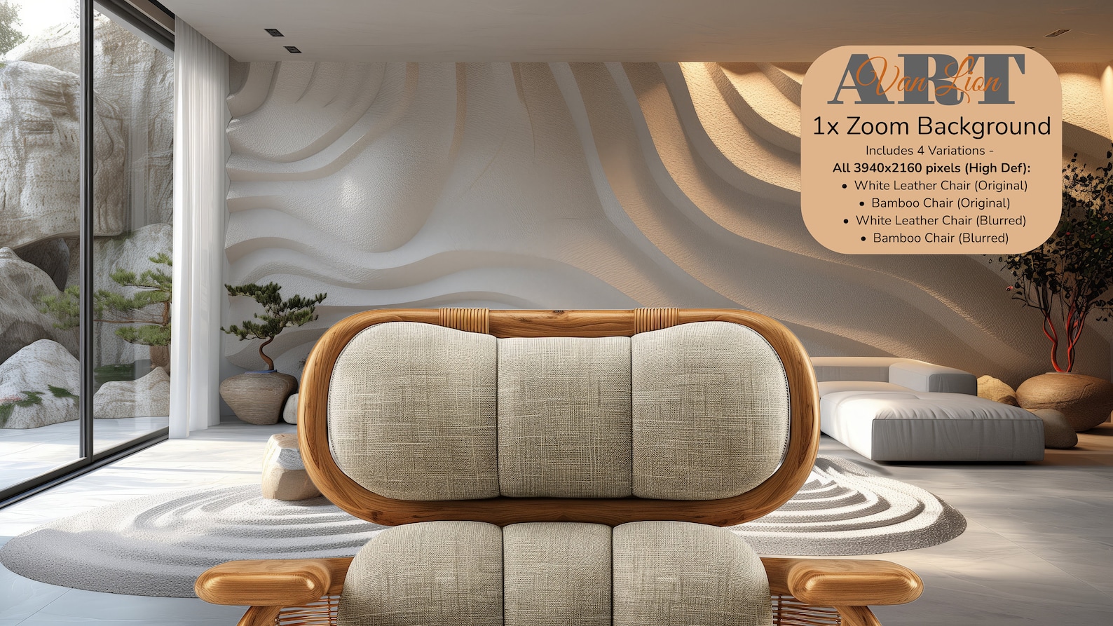 Peaceful Zoom Background Therapist Google Meets Remote Therapy ...