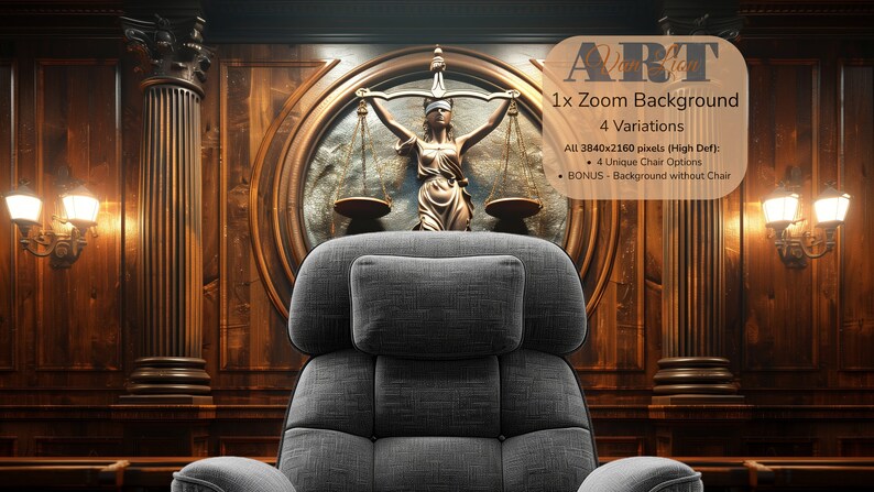 Courtroom Zoom Background With Chair Lawyer Background Legal Zoom ...