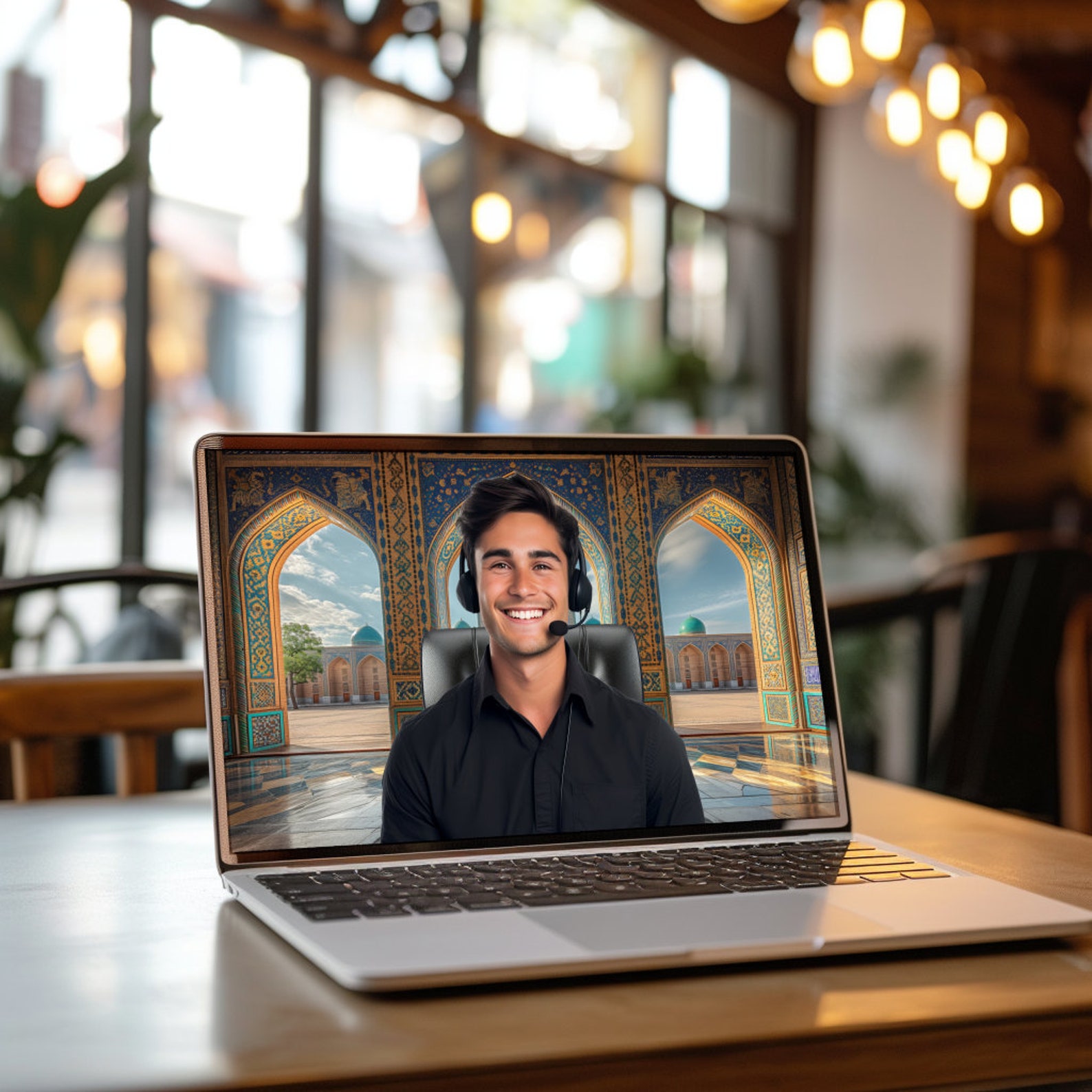 Registan Square Zoom Background Uzbekistan Art Souvenir Samarkand ...