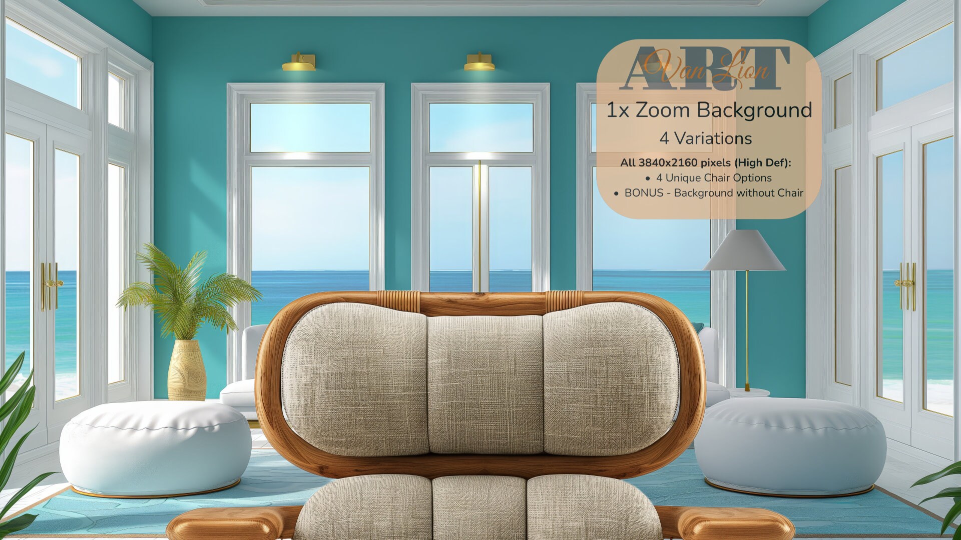 Tropical Ocean Background Zoom Meeting Microsoft Teams Virtual ...