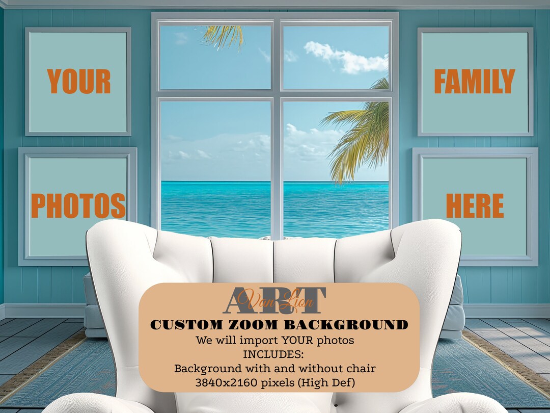 Family Background Custom Coastal Zoom Background Microsoft Teams Zoom ...