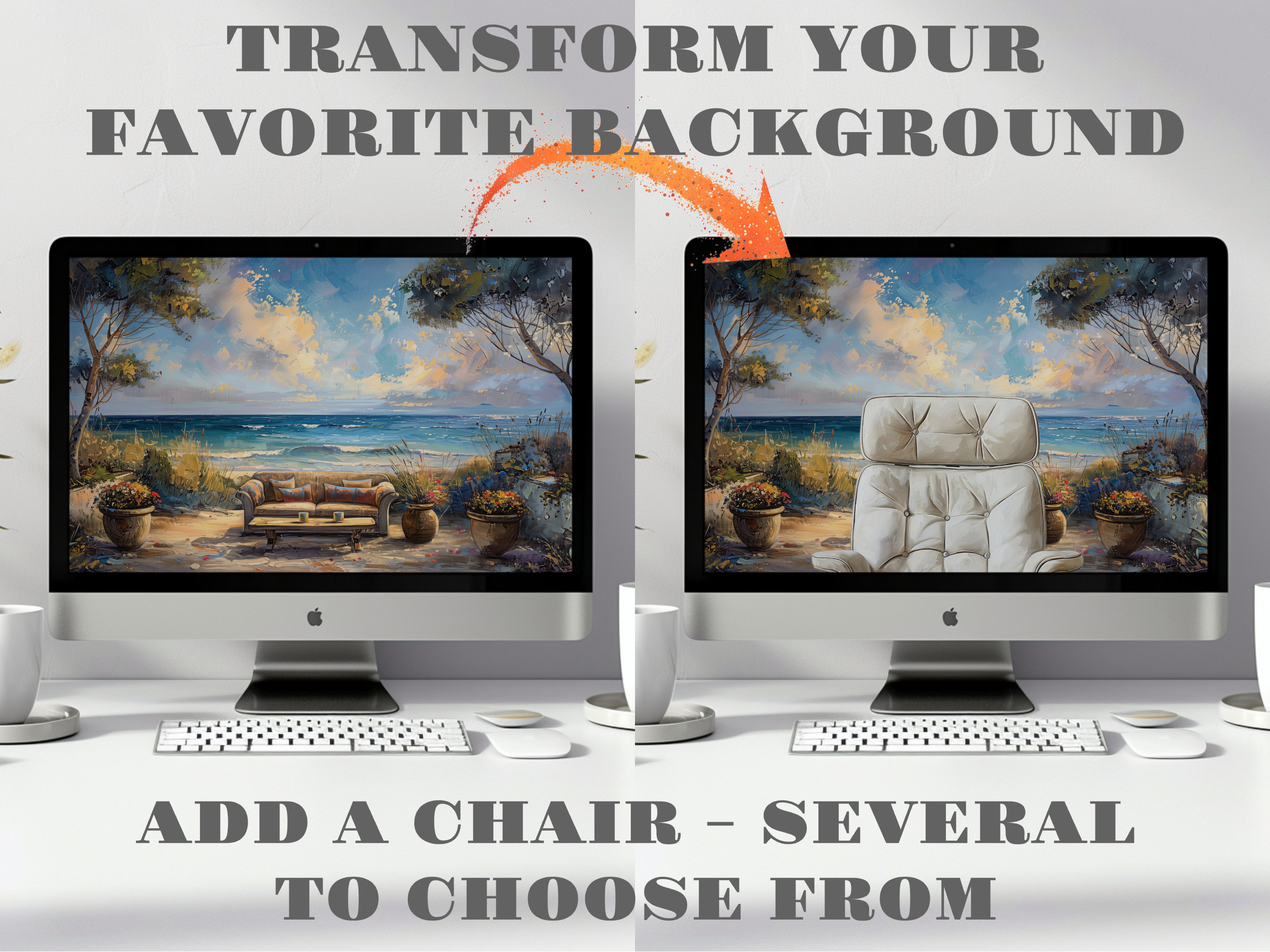 Customizable Zoom Background ADD CHAIR Microsoft Teams Zoom Meeting ...