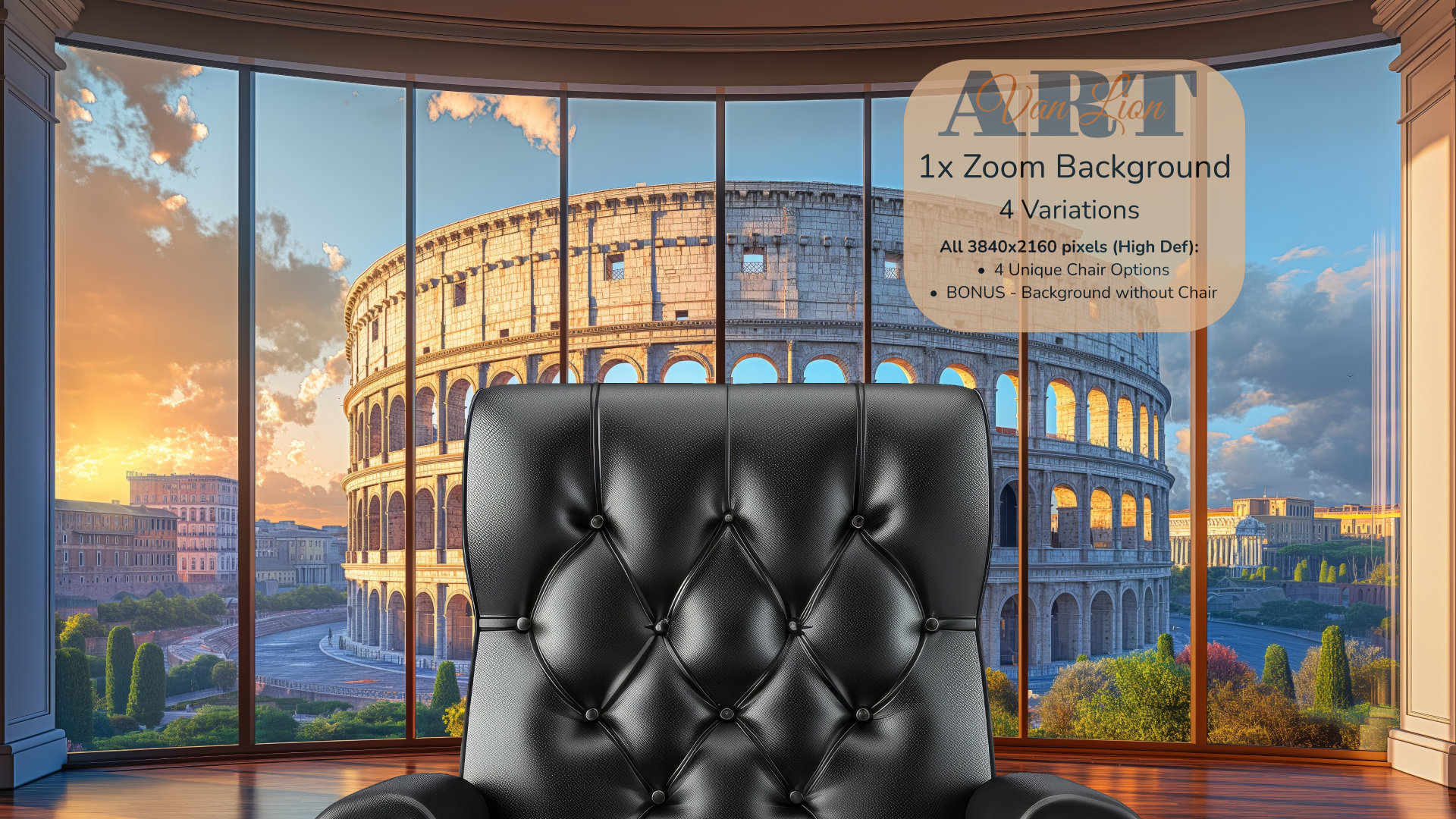 Rome Zoom Background Roman Colosseum Backdrop Italy Zoom Background ...