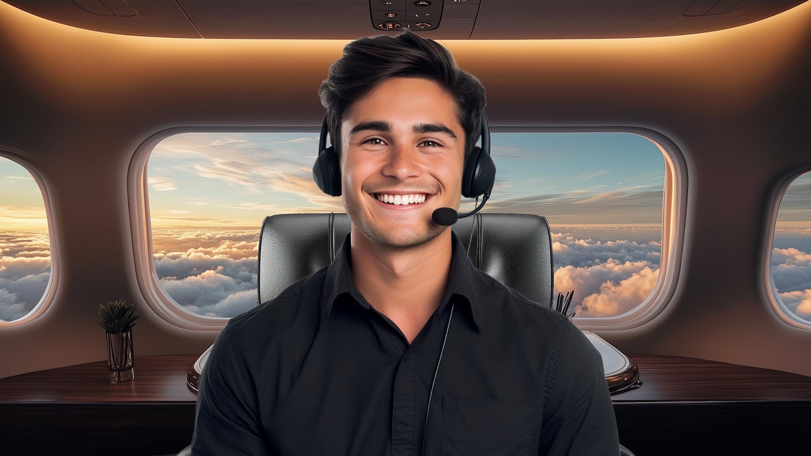 Private Jet Zoom Background Airplane Executive G6 Zoom Meeting ...