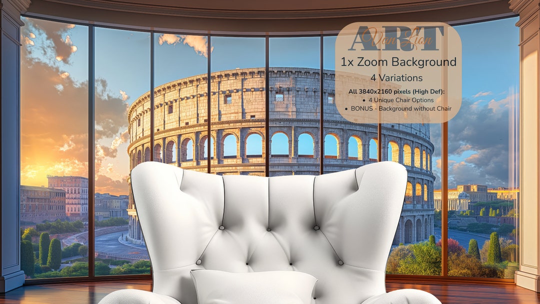 Rome Zoom Background Roman Colosseum Backdrop Italy Zoom Background ...