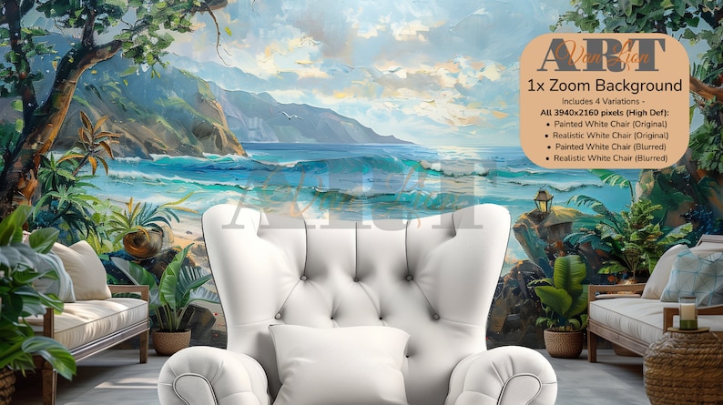 Beach Zoom Background Zoom Meeting Microsoft Teams Summer Background ...