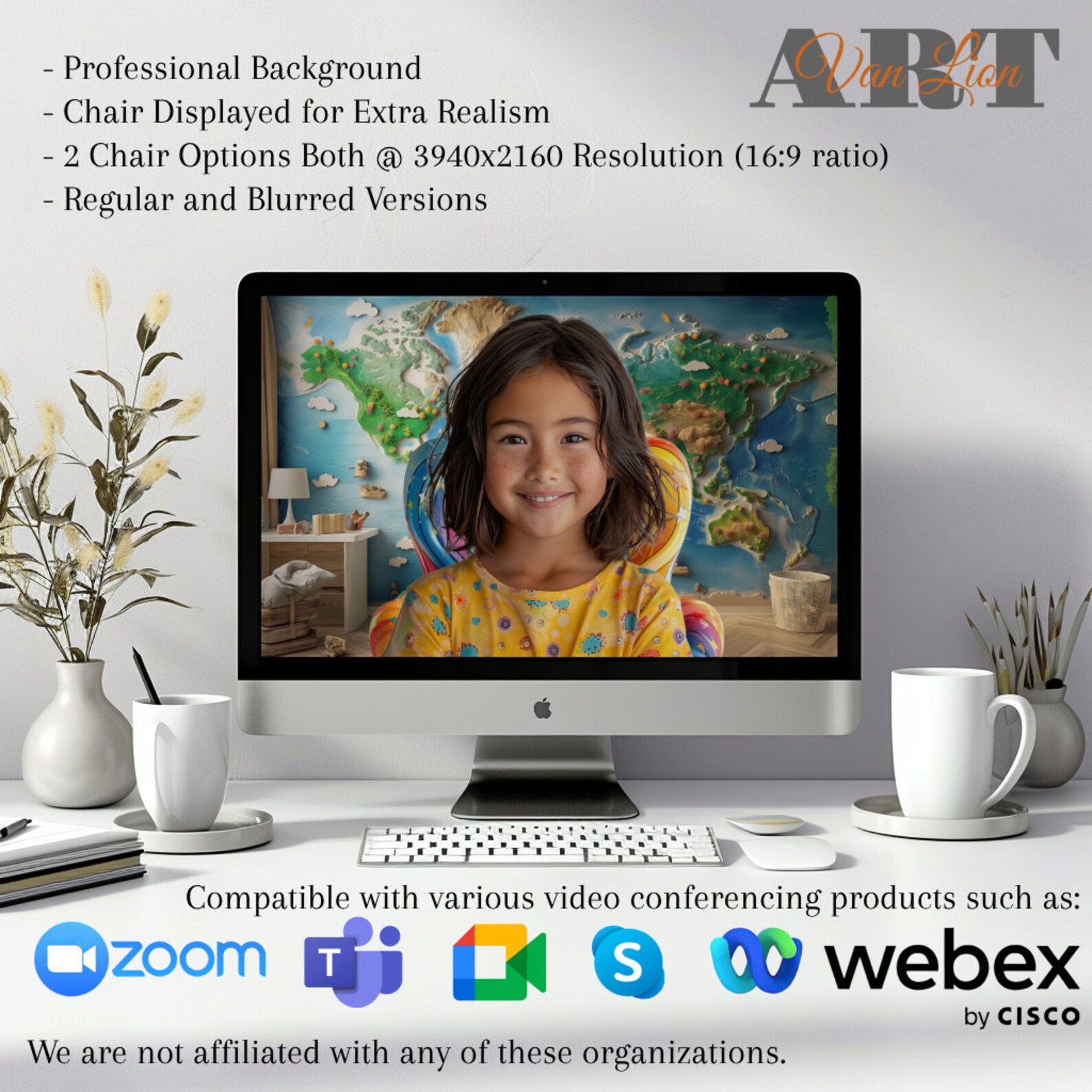 Preschool Zoom Background Virtual Class Educational Zoom Background ...