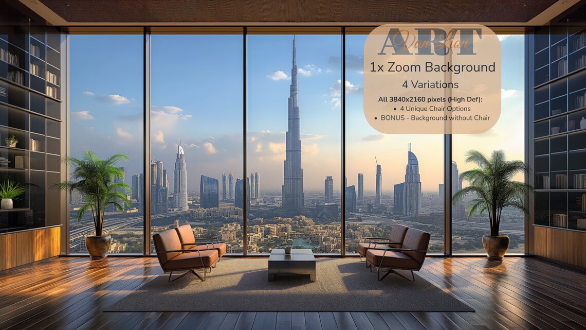 Burj Khalifa Zoom Background Dubai Souvenir Burj Khalifa Backrop Dubai ...