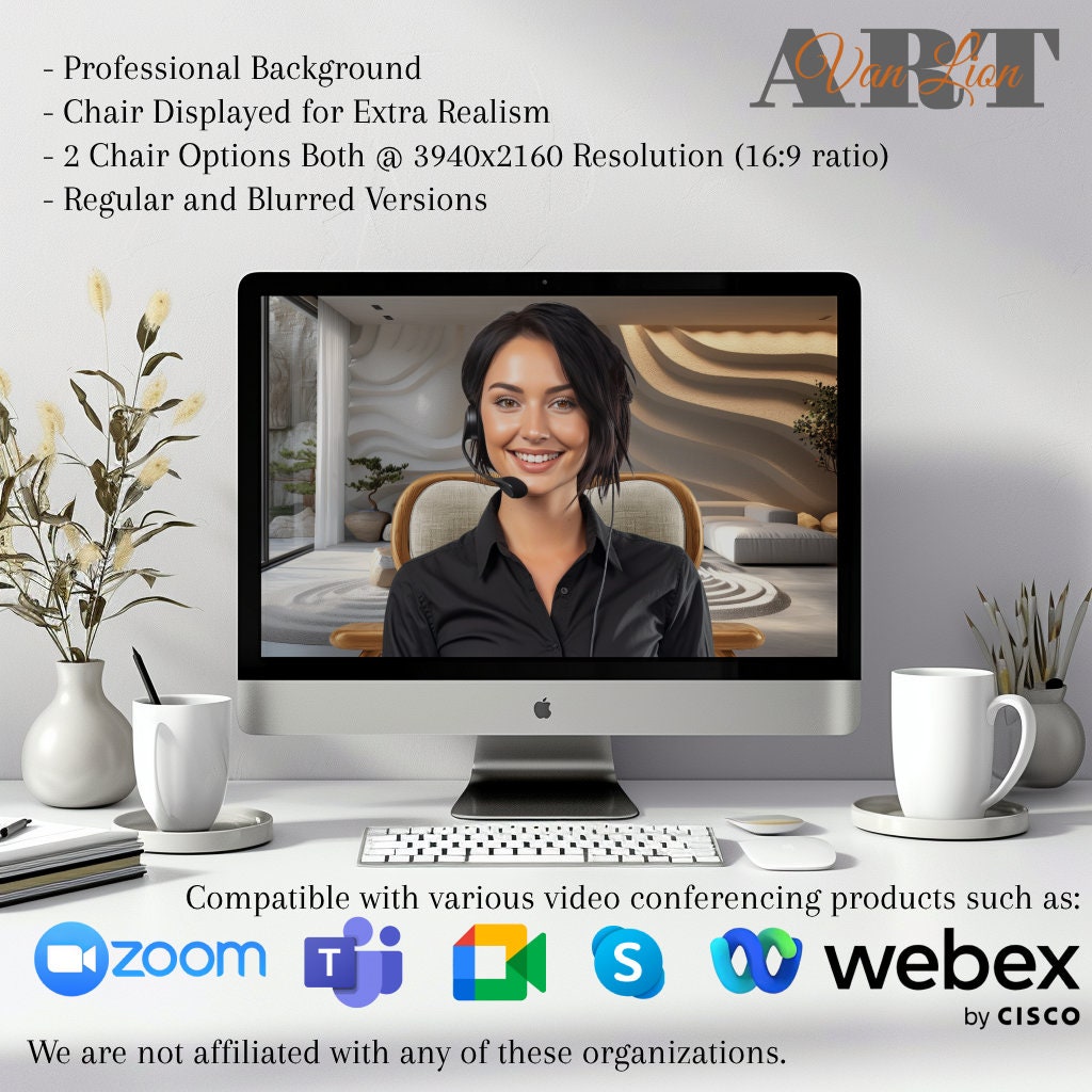 Peaceful Zoom Background Therapist Google Meets Remote Therapy ...