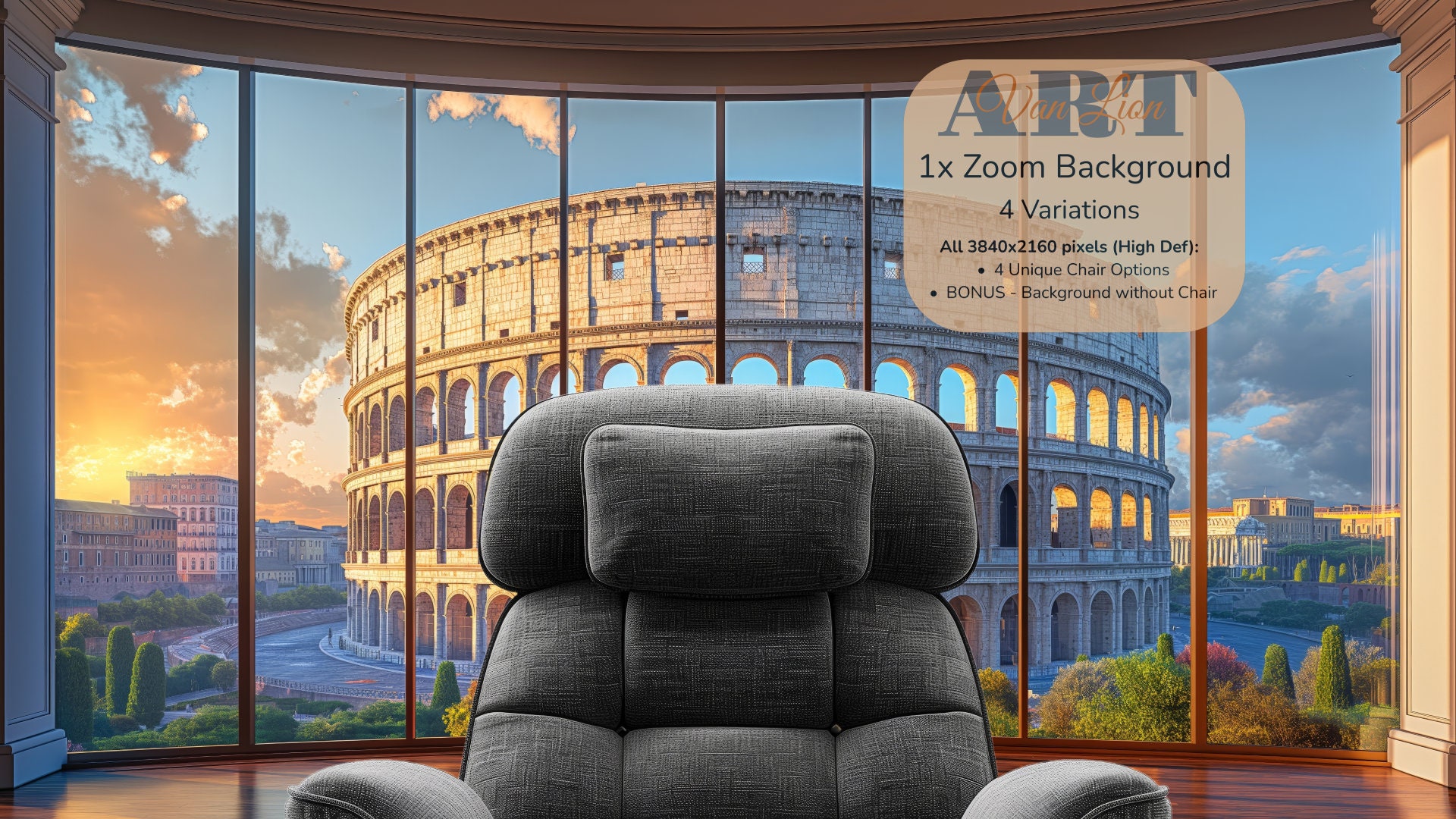 Rome Zoom Background Roman Colosseum Backdrop Italy Zoom Background ...