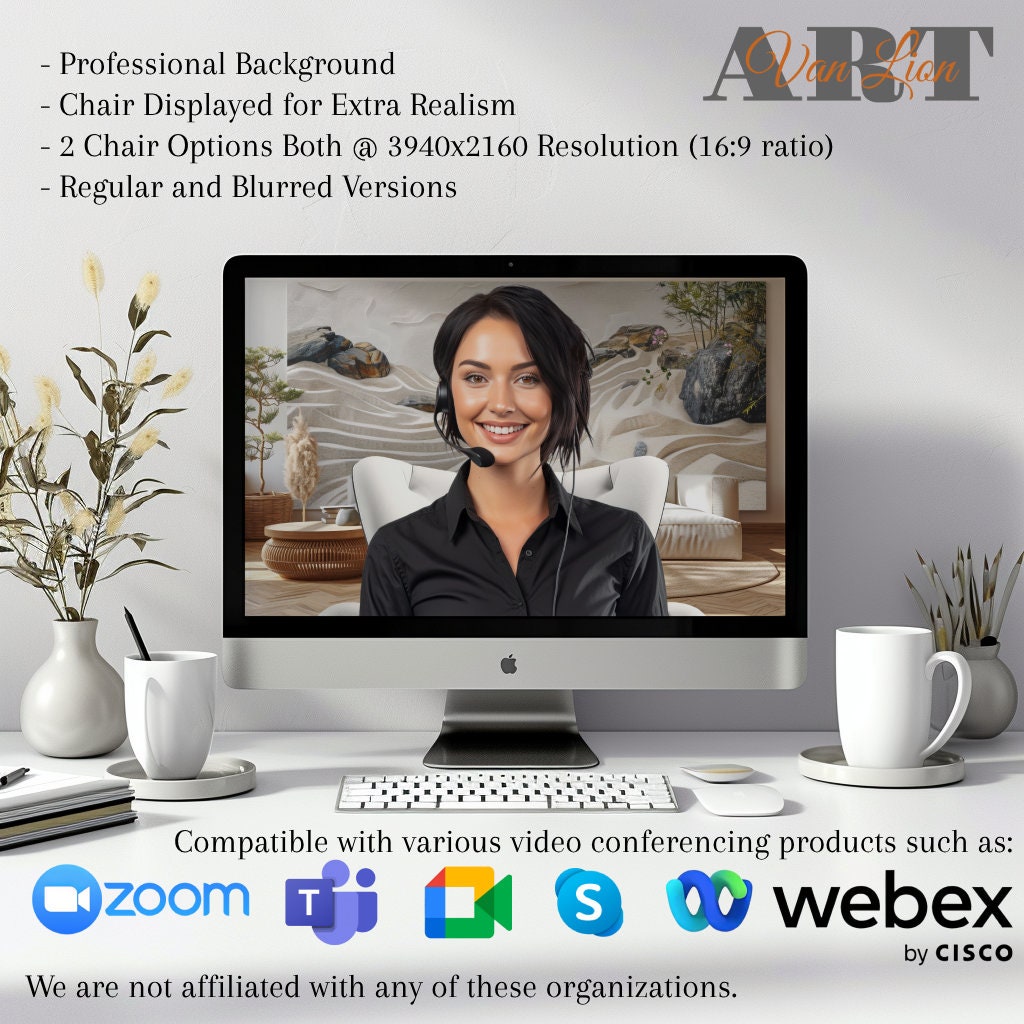 Peaceful Zoom Background Therapist Google Meets Remote Therapy ...