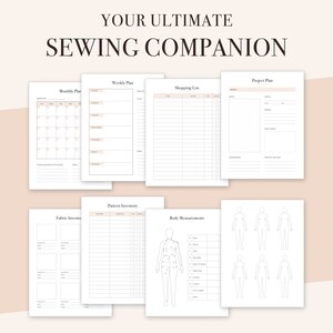 Sewing Project Planner: Fabric & Pattern Inventory Tracker (PDF ...
