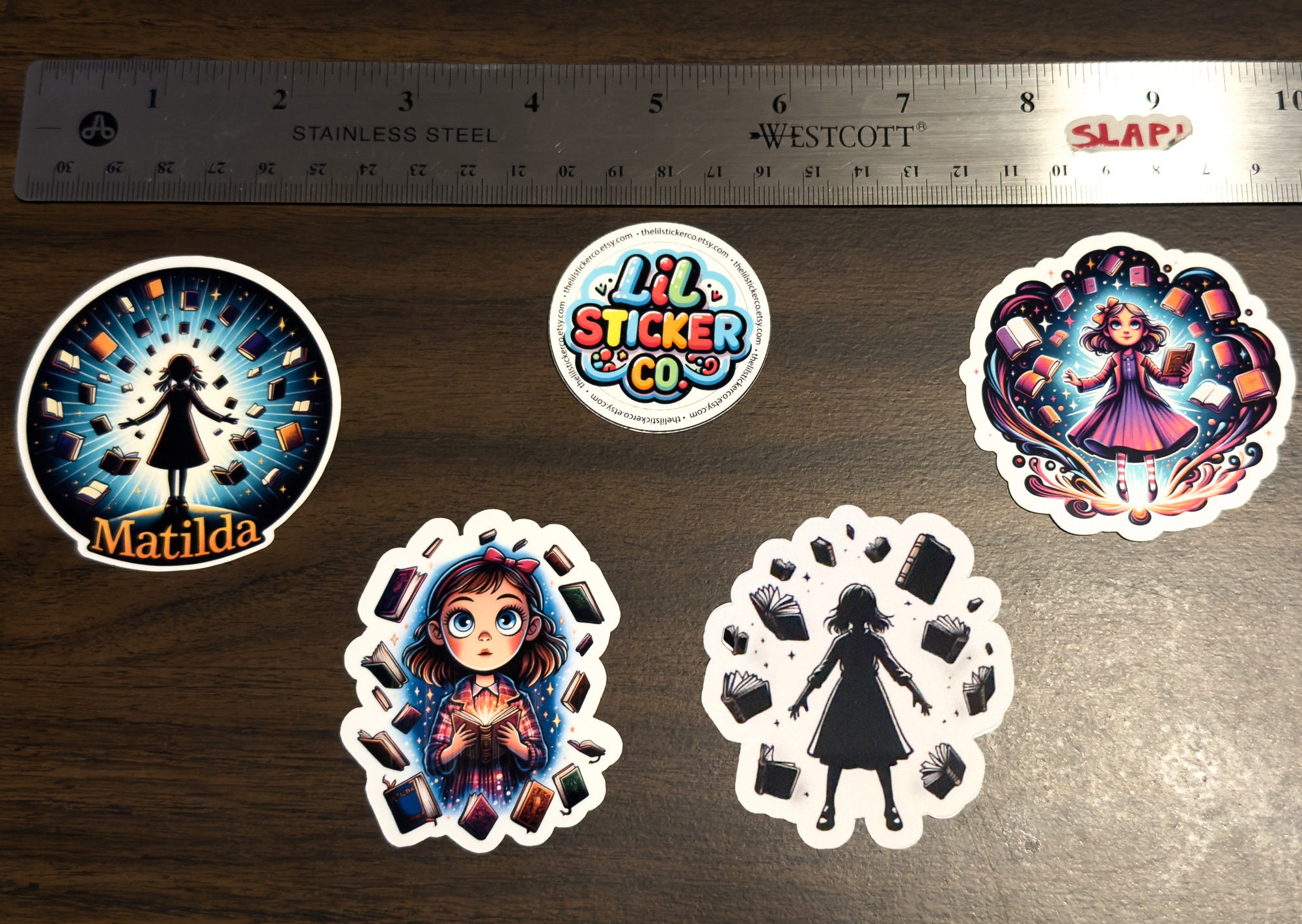 Matilda Die-cut, Waterproof, Vinyl Sticker Water Bottles, Laptops ...