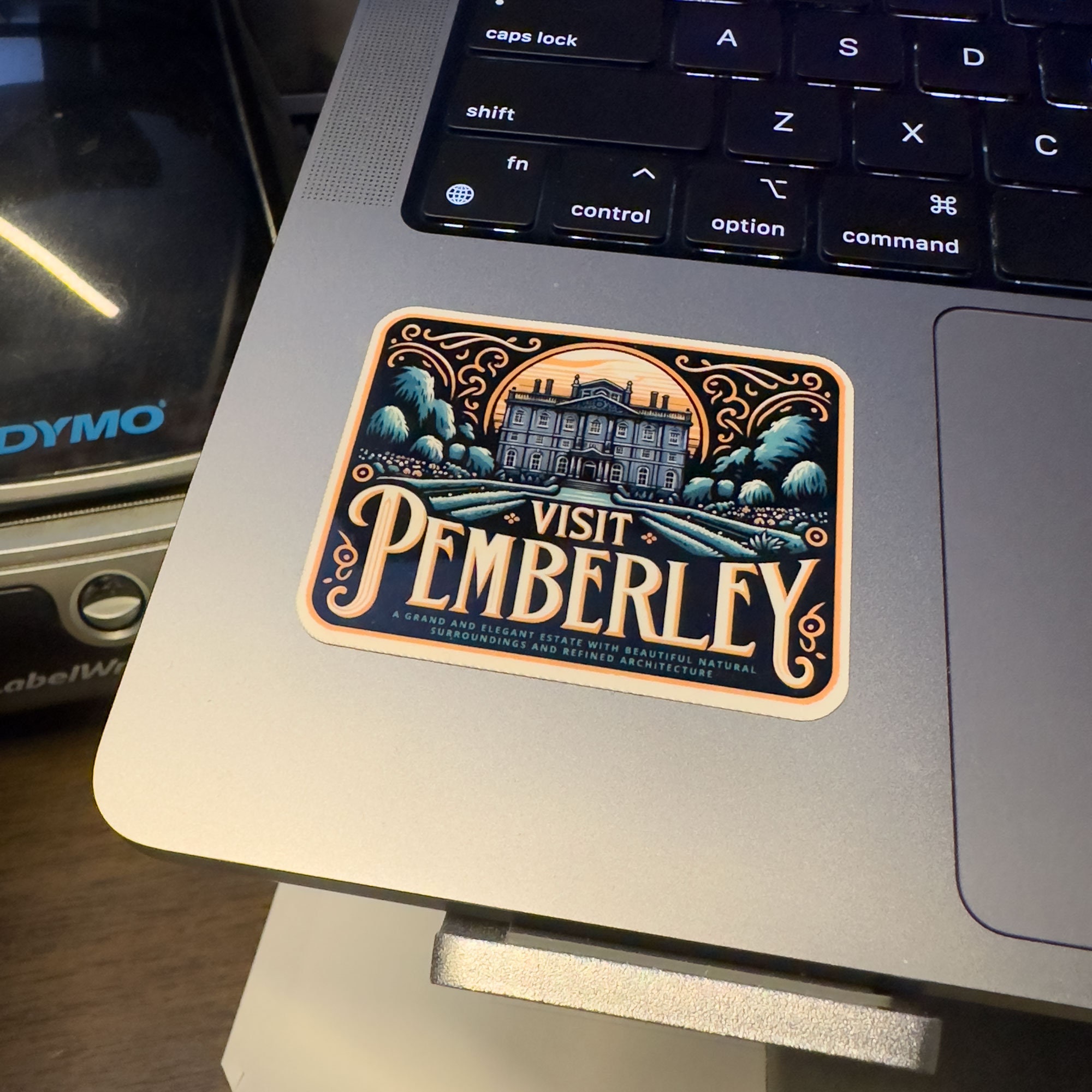 Visit Pemberley Tourism Poster - Die-cut, Vinyl Sticker, Decal, Water ...
