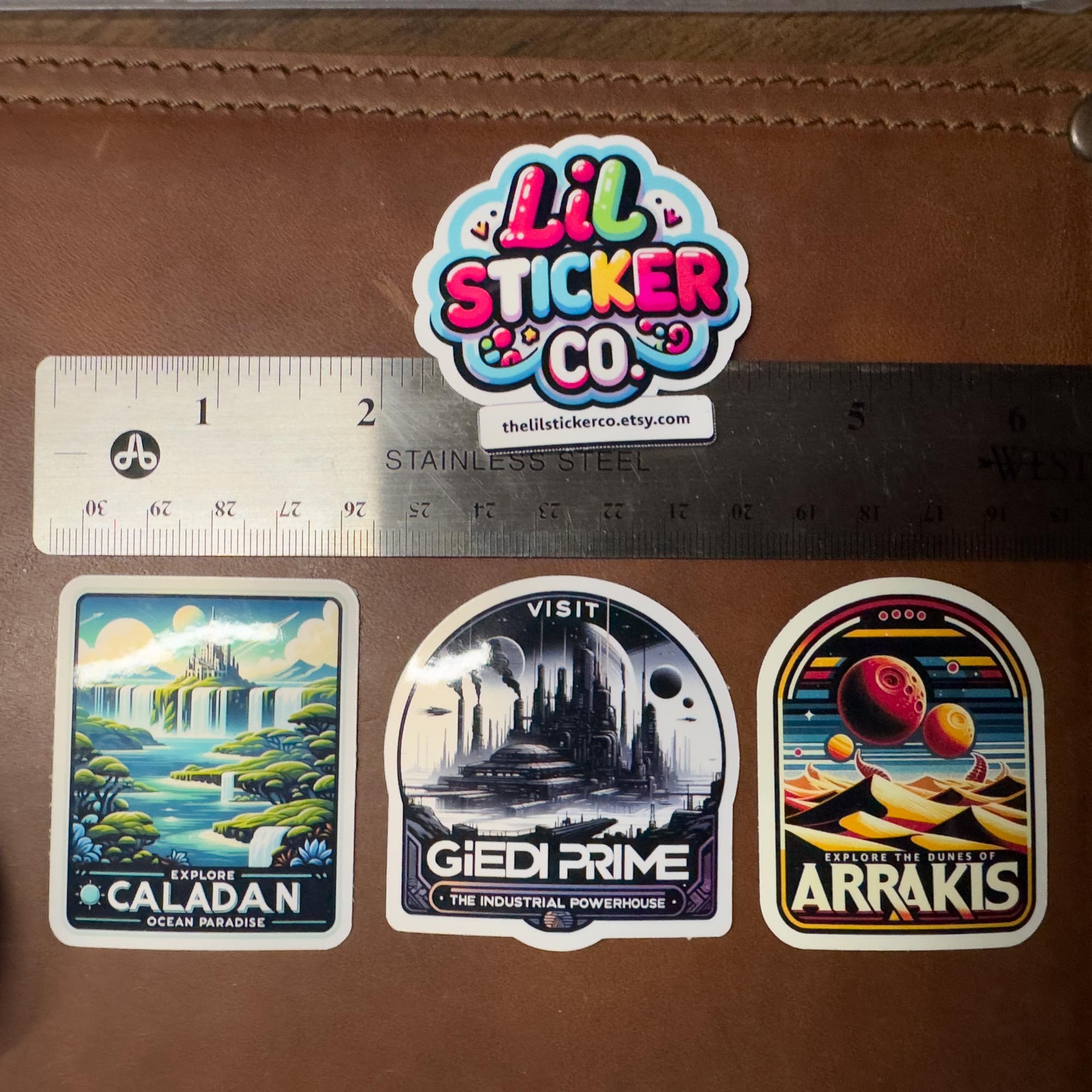 Tourism Decals From the World of Dune Die-cut, Waterproof, Vinyl Decal ...