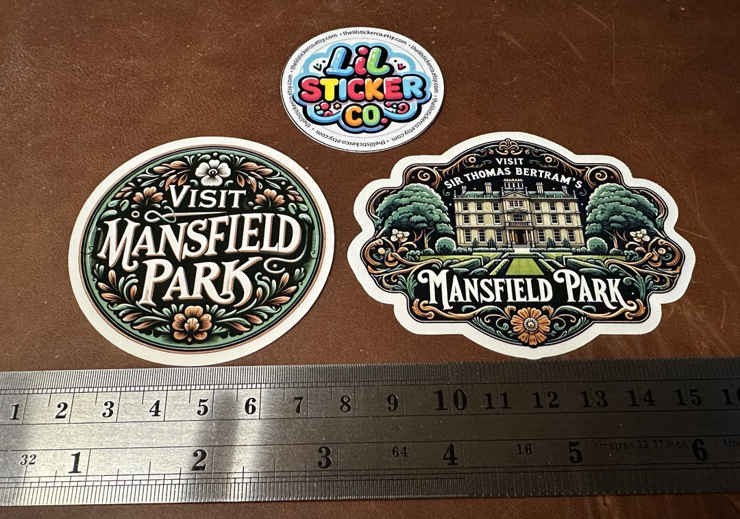 Mansfield Park - Die-cut, Vinyl Sticker - Water Bottles, Laptops ...