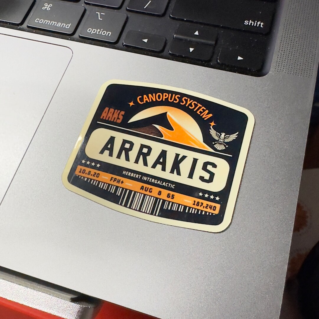 Dune - Arrakis Decal - Die-cut, Vinyl Sticker - Water Bottle, Laptops ...
