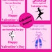 Printable Ballet Dancer Valentine's Day Cards | Classroom Valentines ...