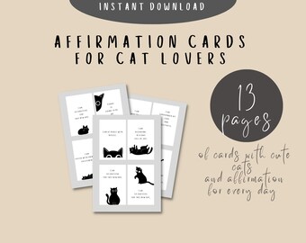 Printable Affirmation Cards for Girls, Printable Cards , Motivational ...