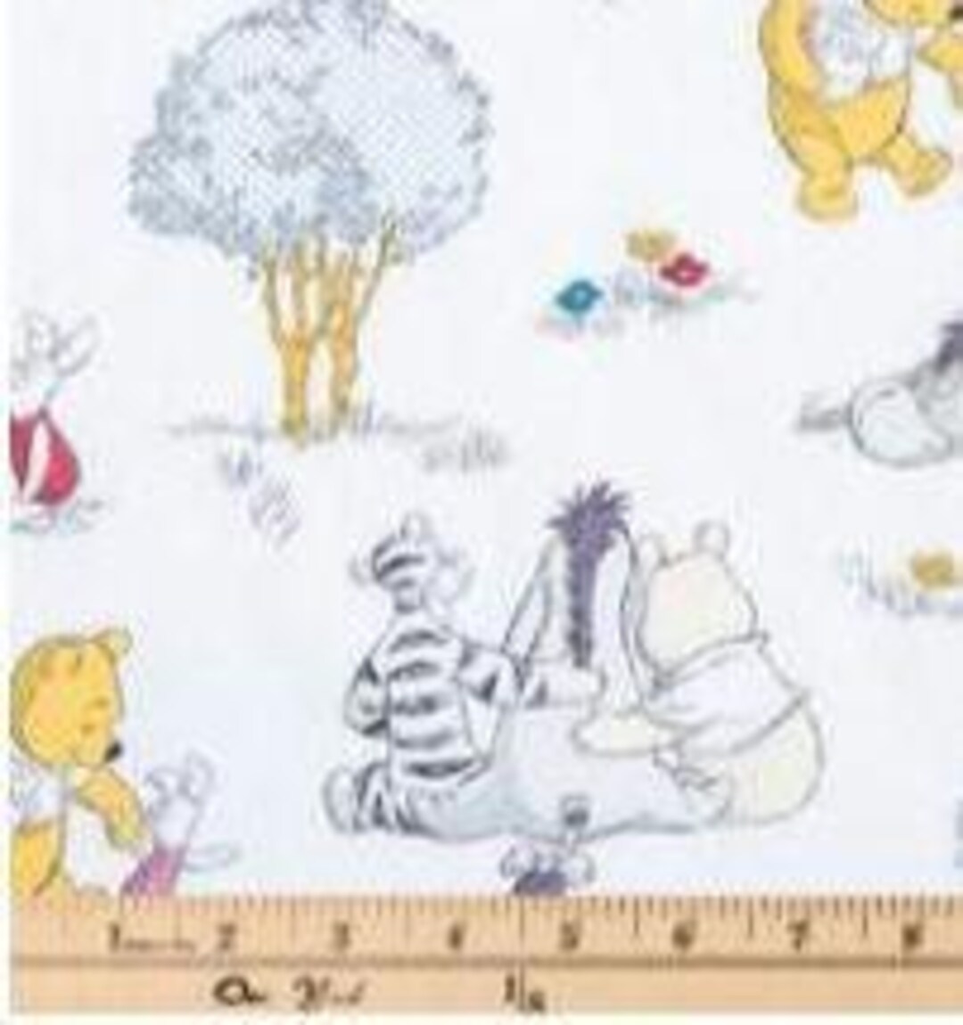 Winnie the Pooh Fabric by the Yard-fat Quarters-eeyore-tigger-rabbit ...